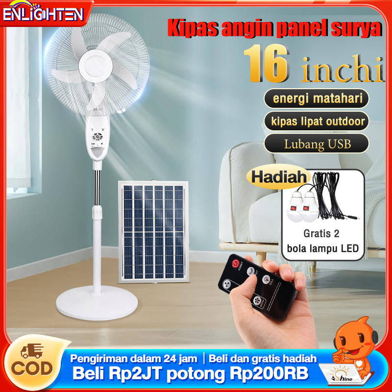 Jual Kipas Tenaga Surya Kipas Meja Fan Surya Kipas Lantai 12"-16 ...