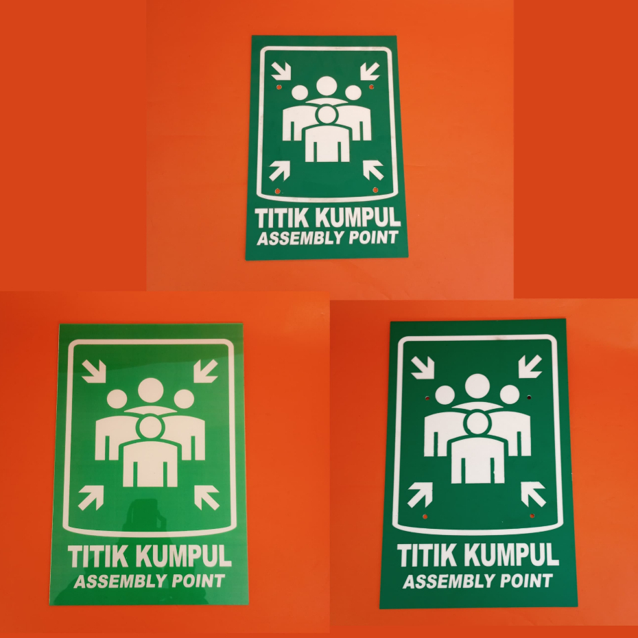Jual Papan Akrilik Titik Kumpul, Papan Titik Berkumpul, ASSEMBLY POINT ...