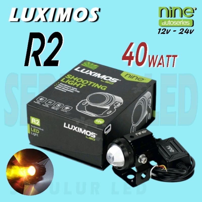 Jual LAMPU TEMBAK SOROT LED LUXIMOS R2 R9 LASER 2 WARNA 3 MODE 40W ...