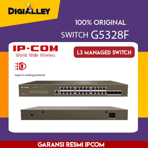 Jual IPCOM G5328F L3 Managed Switch Hub G5328F 24 Port Managed IP COM | Shopee Indonesia
