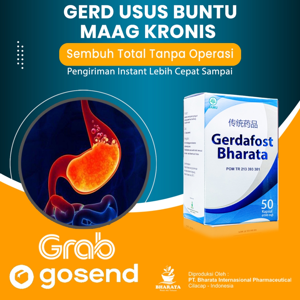 Jual Gerdafost Bharata - Obat Gerd Maag Akut Maag Kronis Radang Usus ...