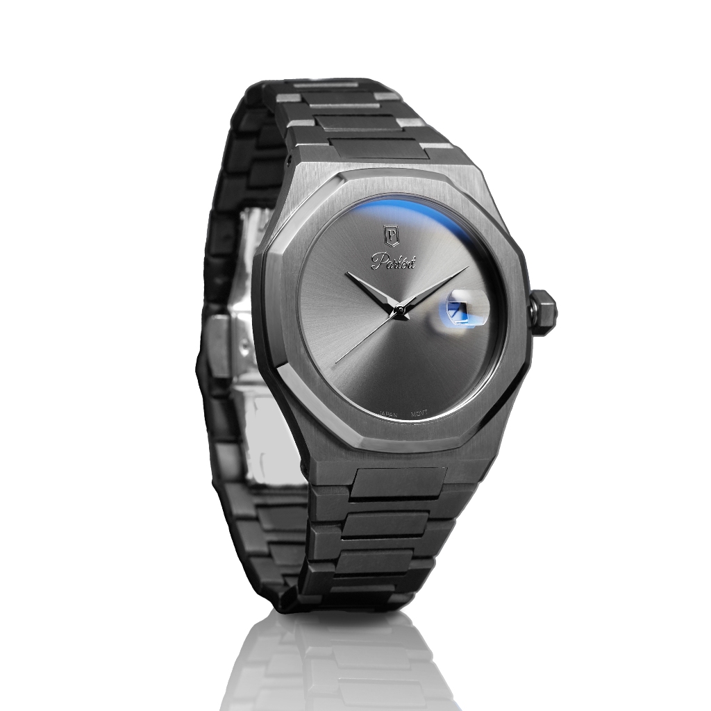 Jual Jam Tangan Pria Parlent Palladium Arctic Gunmetal | Shopee Indonesia