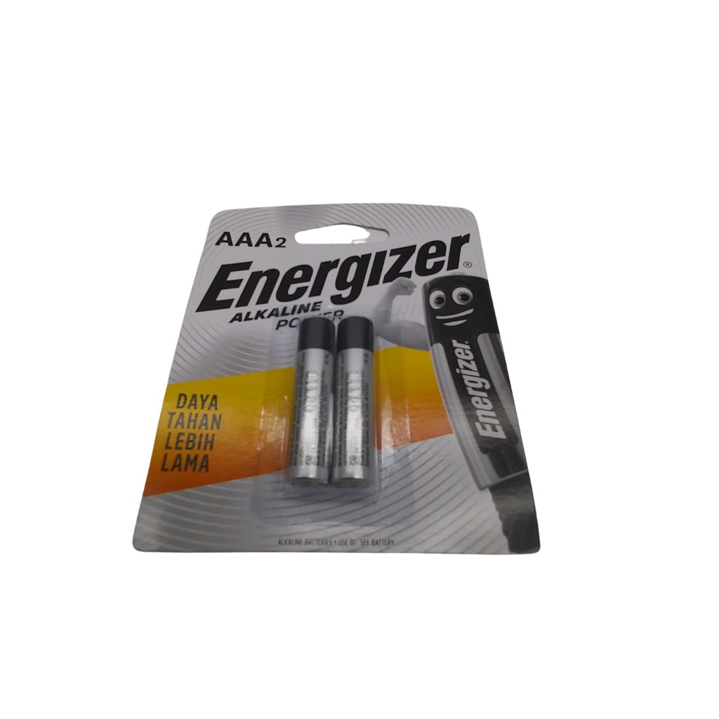 Jual Baterai Energizer Alkaline AAA A3 1.5V Battery Alkaline Power Isi 2pcs | Shopee Indonesia
