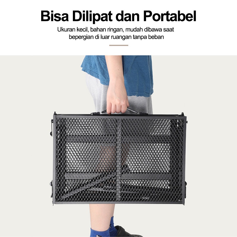 Jual Meja lipat Grid Meja Outdoor Aluminium /Portabledengan/ 2 Panel ...