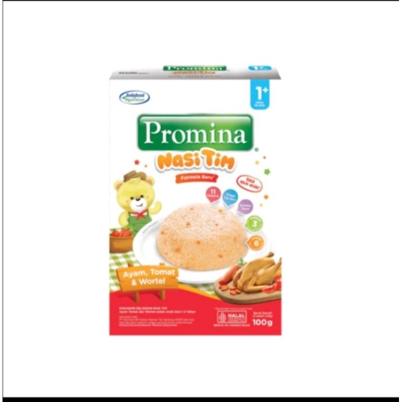 Jual PROMINA Nasi Tim 1+ Ayam Tomat Wortel - 100gr | Shopee Indonesia