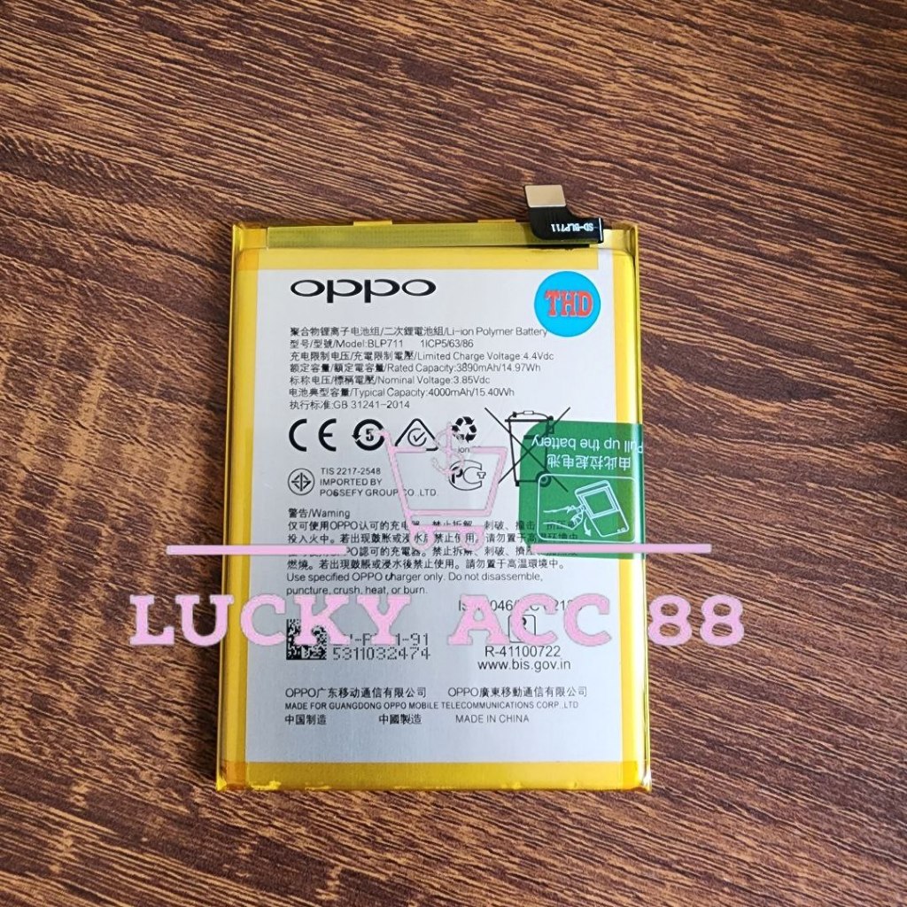 Jual Baterai Batrei Oppo A1K CPH1923 BLP711 Original Batre Batre ...