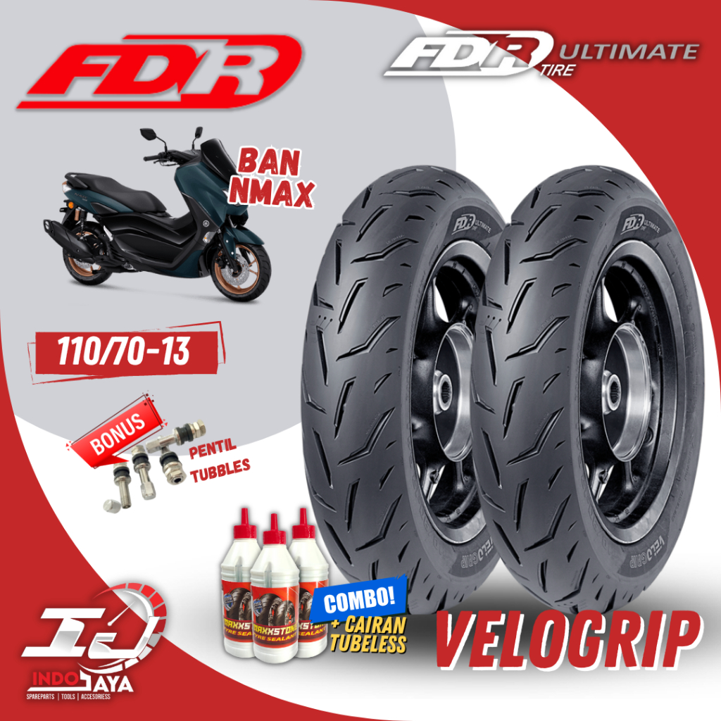 Jual [BAYAR DI TEMPAT] (READY STOCK) BAN FDR VELOGRIP TUBELESS (110/70 ...