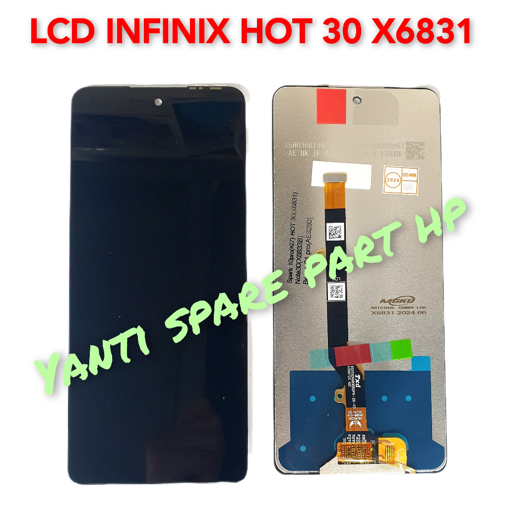 Jual Lcd Touchscreen Ifinix Hot 30 X6831 New Produk | Shopee Indonesia