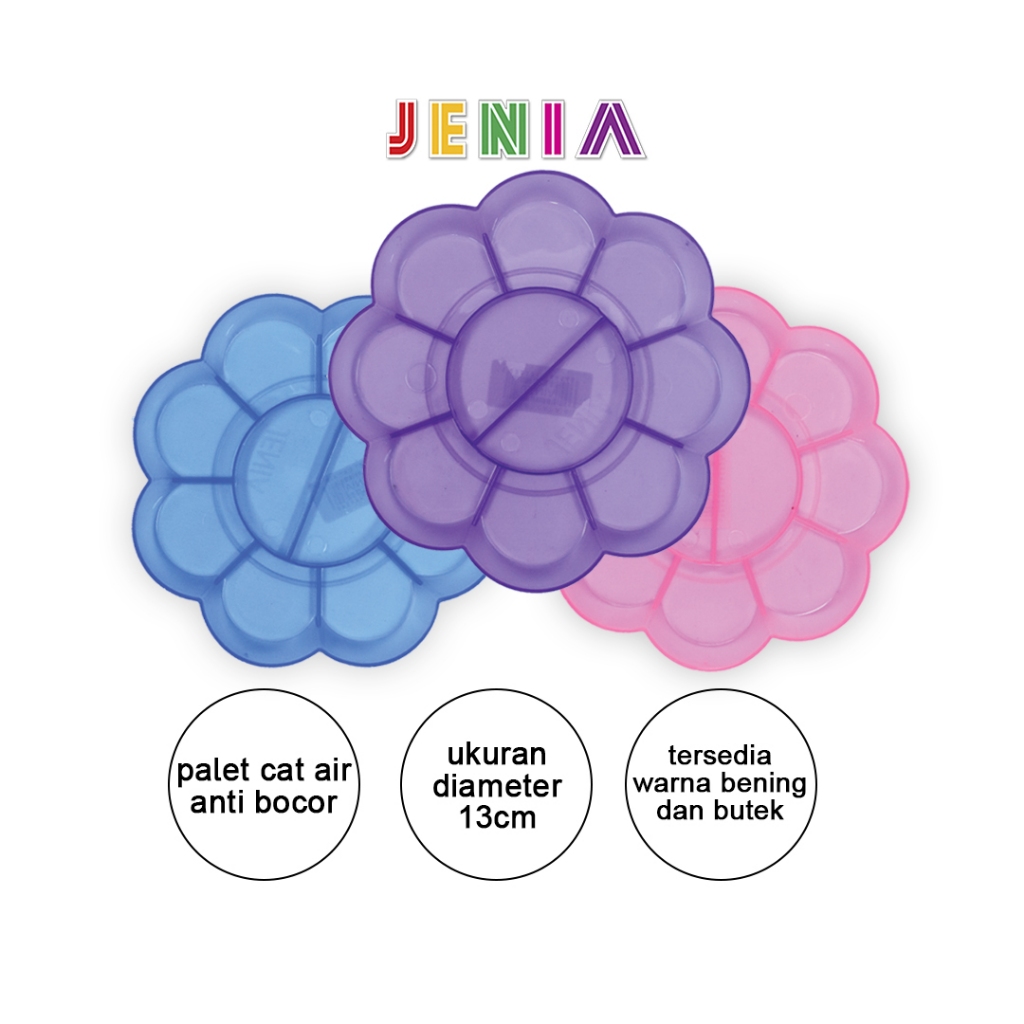 Jual Palet Cat Air Bening Jenia (6 pcs) | Shopee Indonesia
