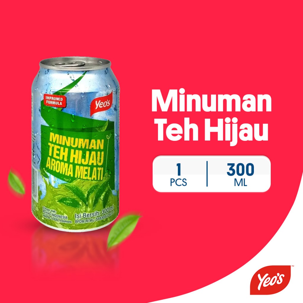 Jual Yeos Minuman Kaleng Teh Hijau Jasmine Green Tea 300ml | Shopee ...