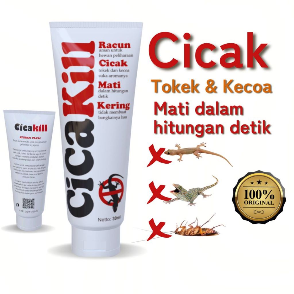 Jual Cicakill racun cicak tokek kecoa ampuh all in 1 obat pembasmi hama ...