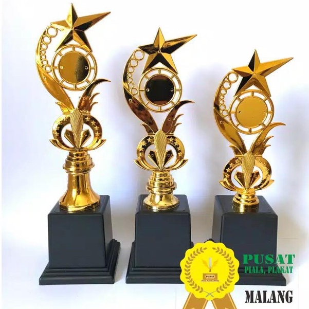 Jual PIALA 1 SET MODEL BINTANG ukuran 30-35 Free Design Tulisan ...