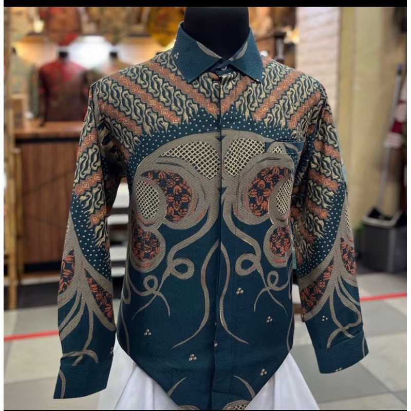 Jual kemeja batik tangan panjang doby / kemeja batik dolby di lapisi ...