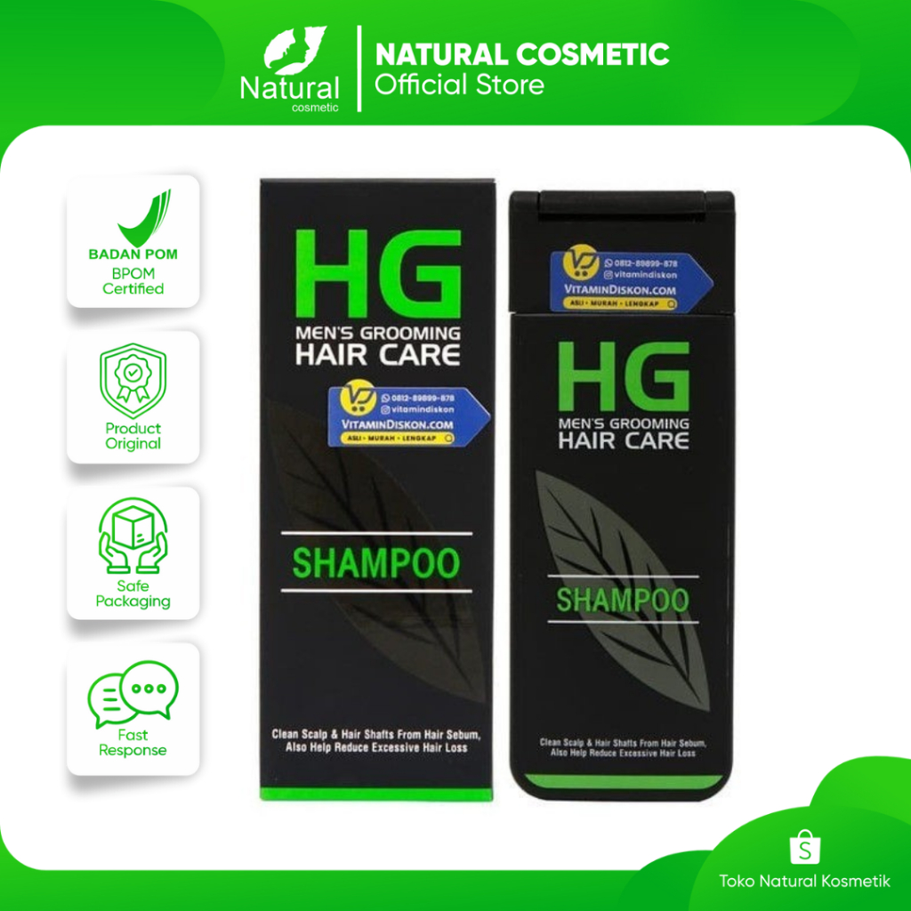 Jual HG Shampoo Men's Grooming Hair Care/Shampo Perawatan Rambut Pria ...