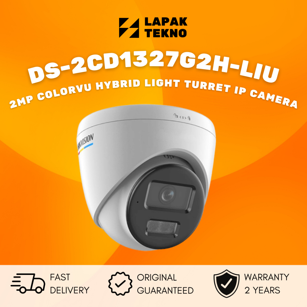 Jual HIKVISION DS-2CD1327G2H-LIU 2 MP ColorVu with Smart Hybrid Light Fixed Turret Network ...