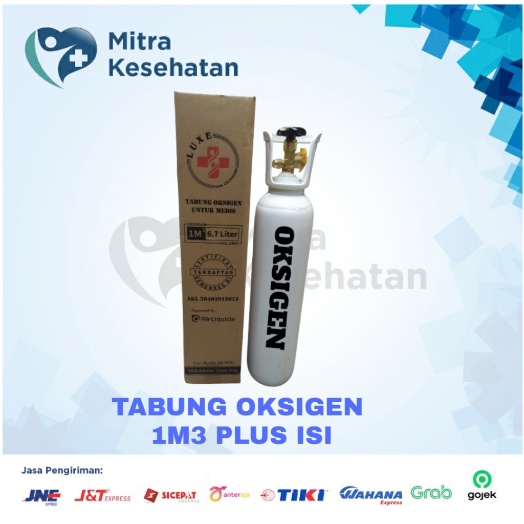 Jual Tabung Oksigen MEDIS 1m3 OKSIGEN Medical Grade Isi Full | Shopee Indonesia