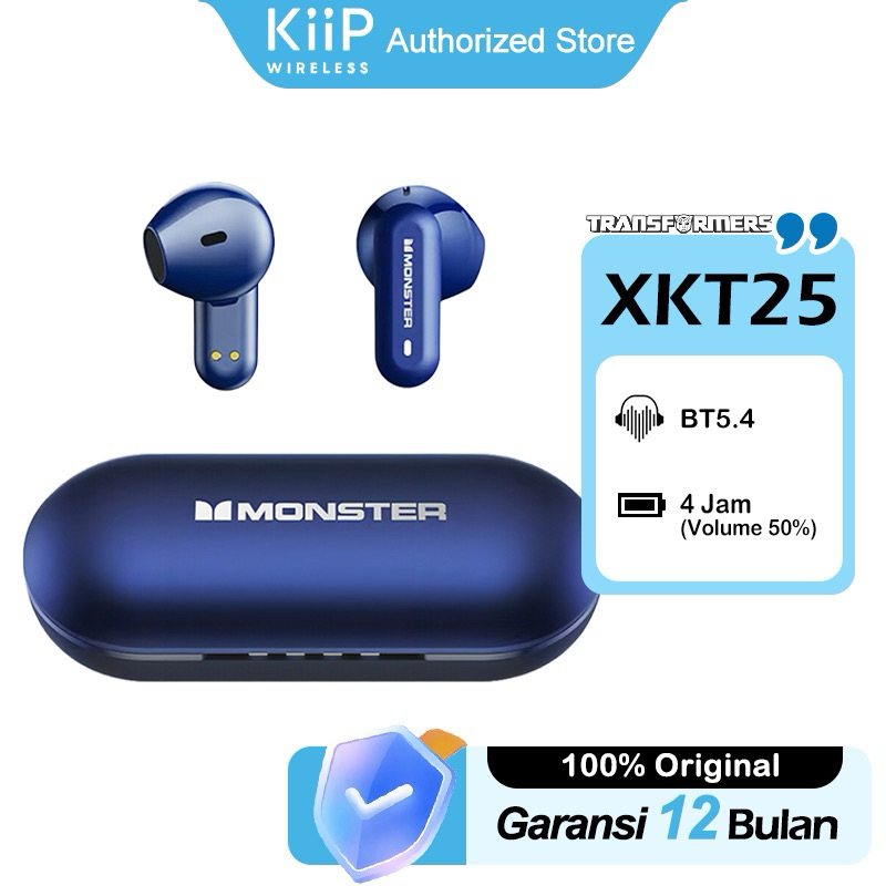 Jual KiiP X Monster XKT25 Wireless Bluetooth Earphone Earbuds Headset ...