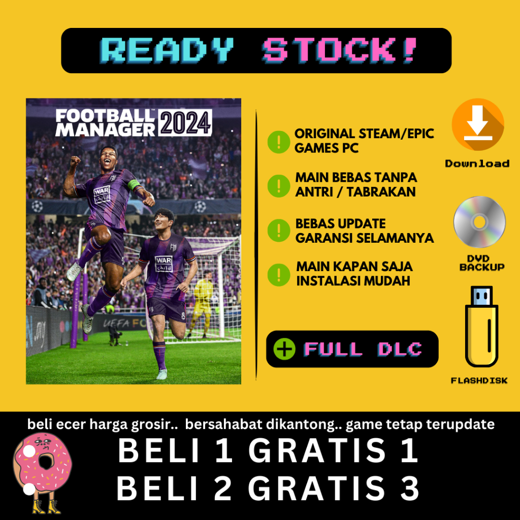 Jual Football Manager 2024 ORIGINAL PC GAME | Shopee Indonesia