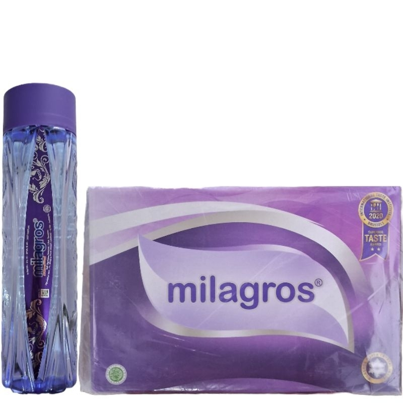 Jual Air Alkali mila gros 1dus isi 12Botol ukuran 612ml ASLI | Shopee ...