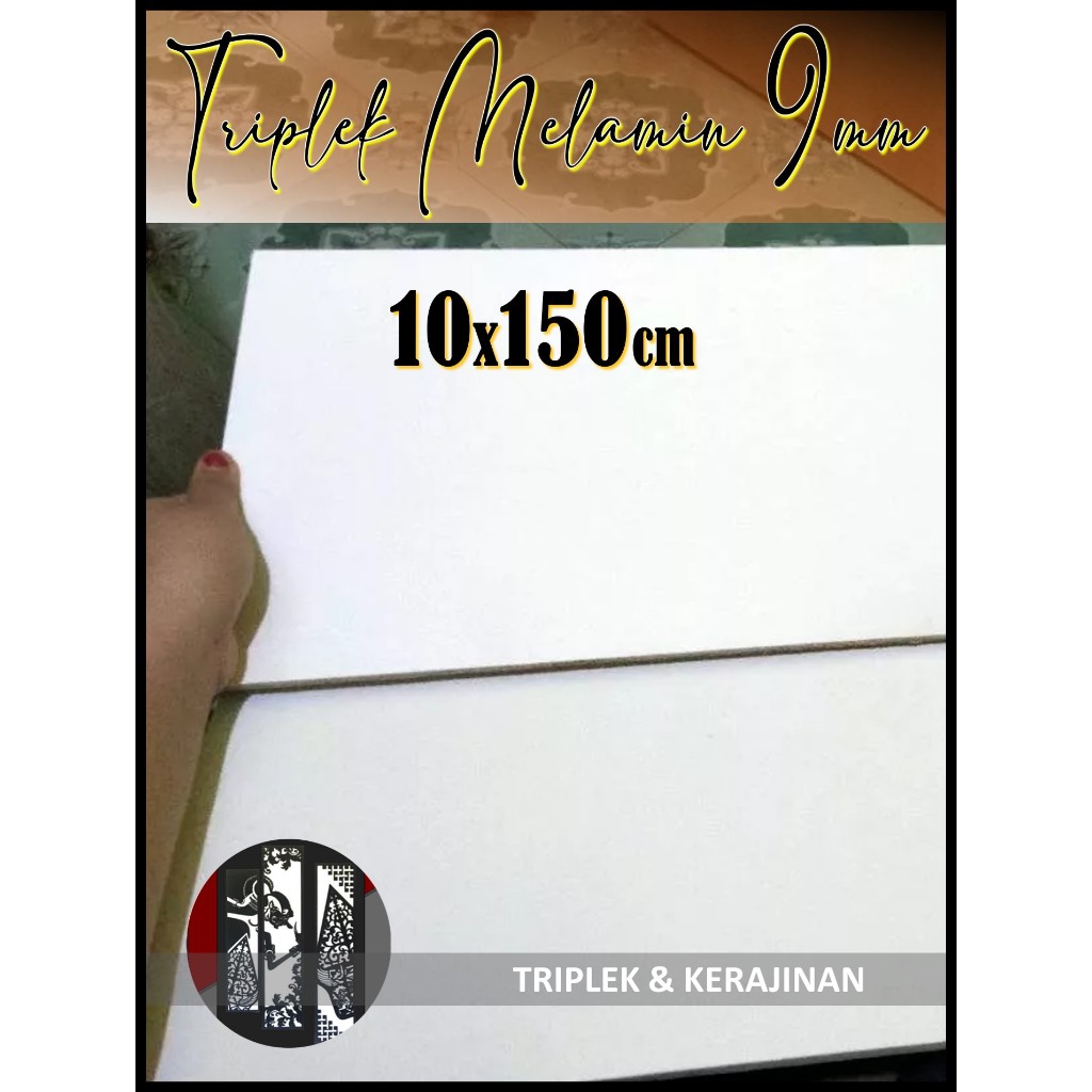Jual Triplek Melamin Putih 9mm 10x150 cm Isi 2 lembar (1 Muka | Doff ...