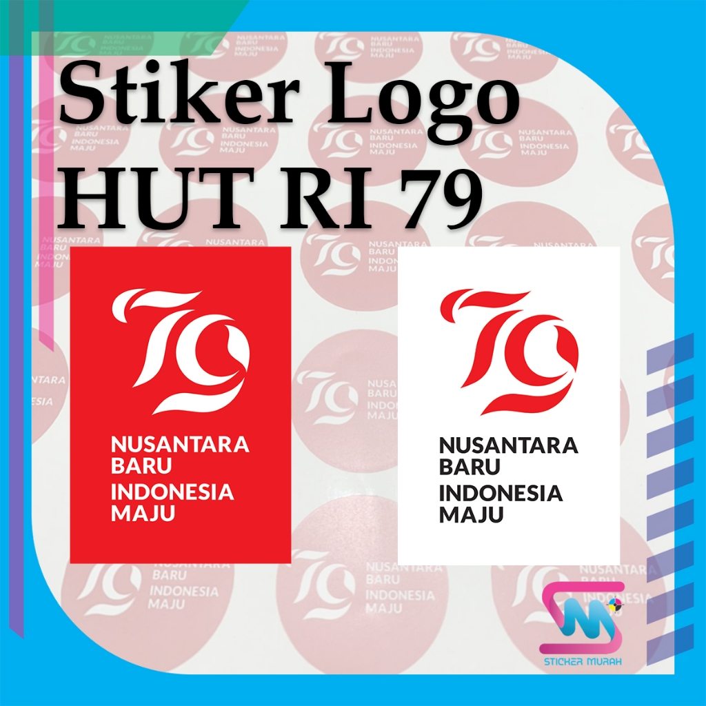 Jual Stiker Murah Bandung - Cetak Sticker Logo HUT Kemerdekaan RI Bahan ...