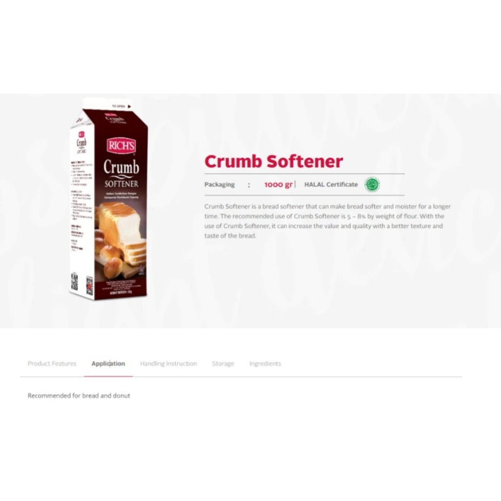 Jual Rich's Crumb Softener 1000gr ( pelembut roti ) | Shopee Indonesia