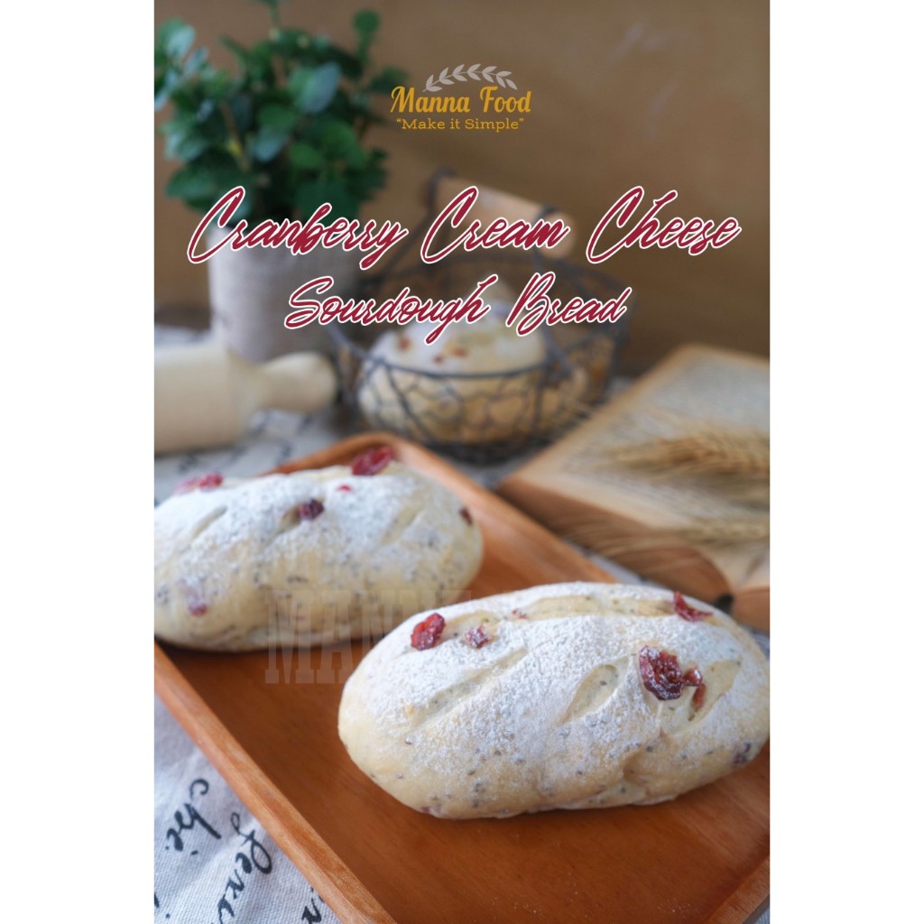 Jual Cranberry Cheese - Roti Manna Food Fresh Artisan Sourdough isi 3 ...