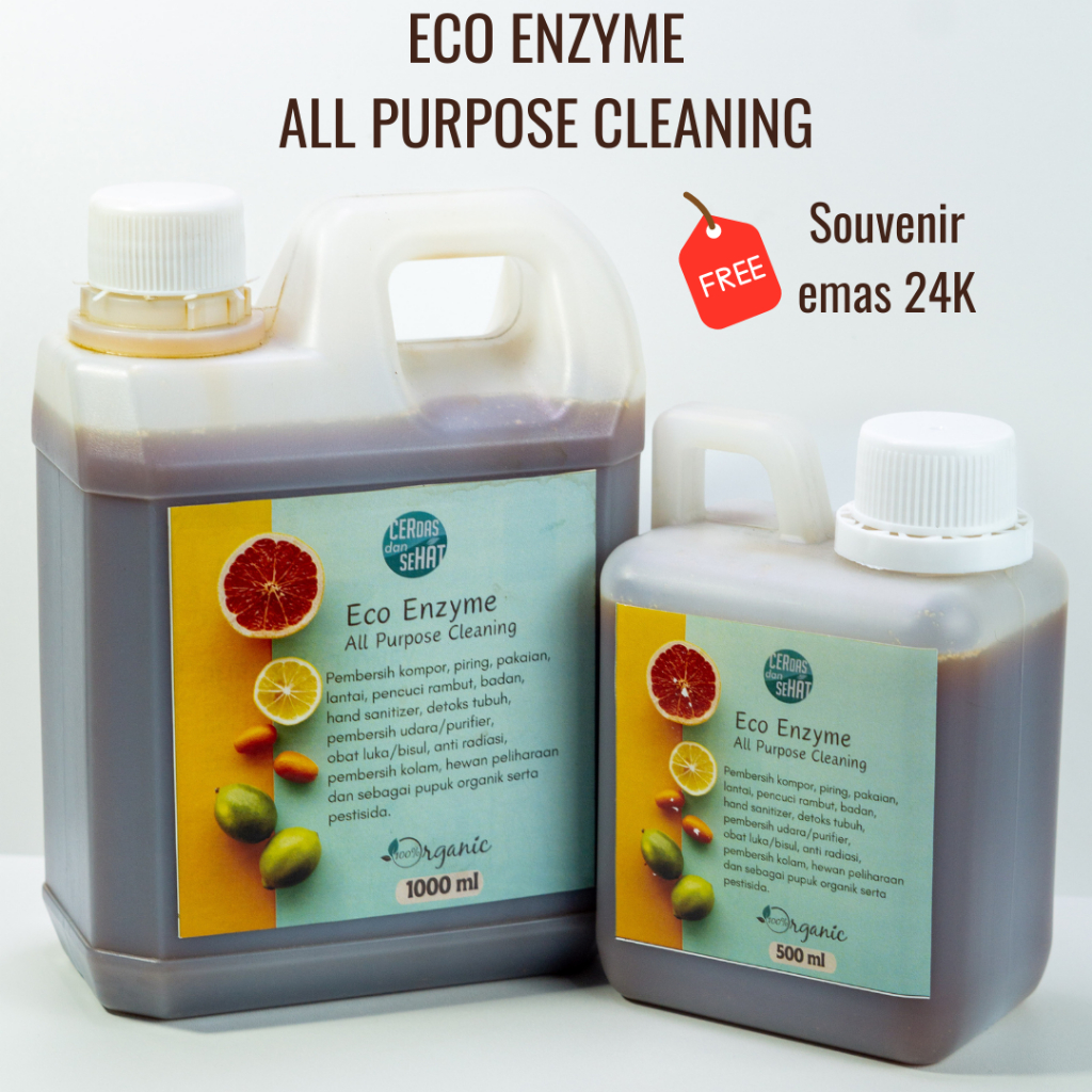 Jual Eco enzyme 1000ml pupuk cair dan pembersih serbaguna | Shopee Indonesia