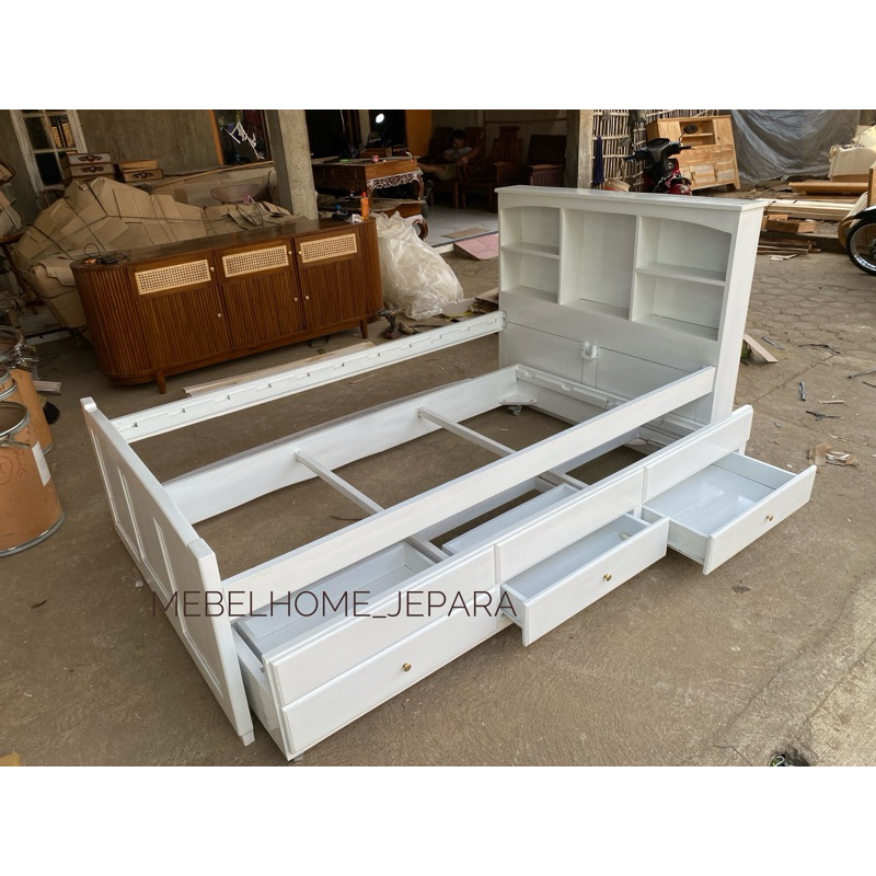 Jual dipan minimalis kayu jati,dipan kayu jati duco termurah | Shopee ...