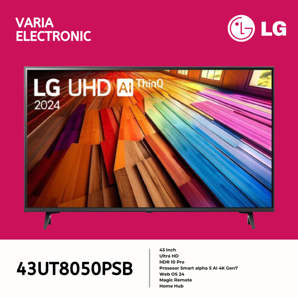Jual LED TV LG 43 Inch 43UT8050PSB 4K UHD Smart TV | Shopee Indonesia