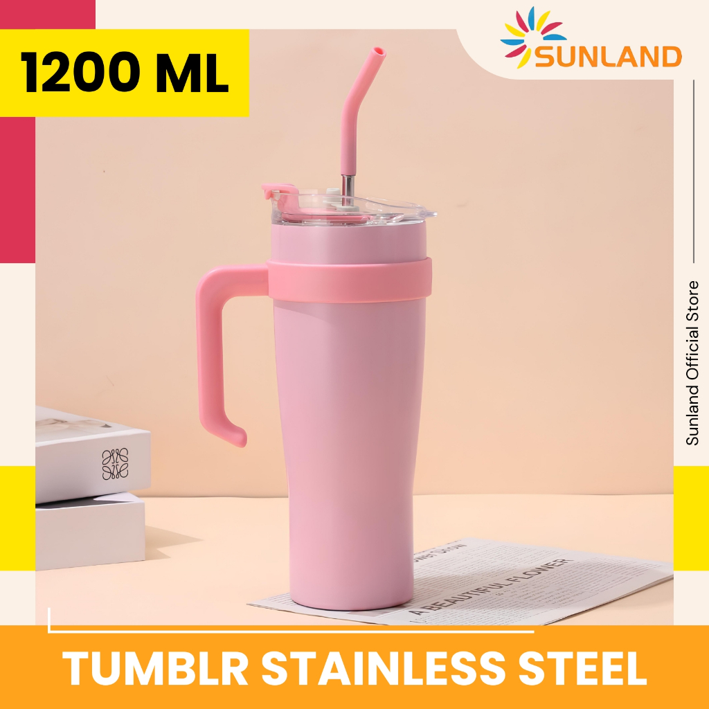 Jual SUNLAND Botol Minum Stainless Steel 1200ML / Tumbler Coffee Cup HOT & COLD BPA FREE - RXCUP ...