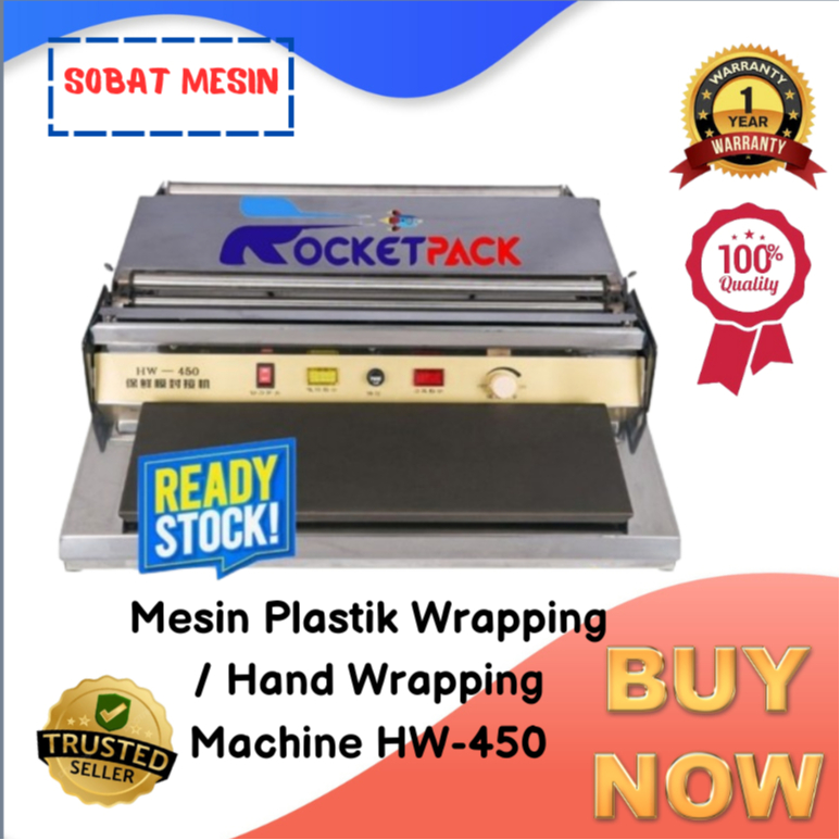 Jual Mesin Plastik Wrapping / Hand Wrapping Machine HW-450 | Shopee ...