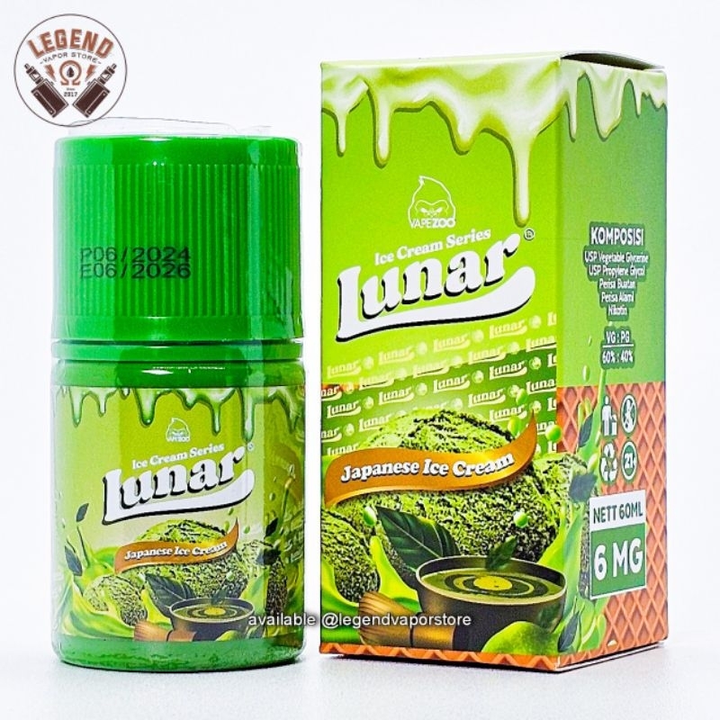 Jual FREEBASE - LIQUID LUNAR ICE CREAM Japanese Ice Cream 60ML 3MG 6MG ...