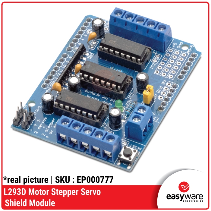 Jual L293D L293 STEPPER MOTOR DRIVER CONTROL SHIELD | Shopee Indonesia