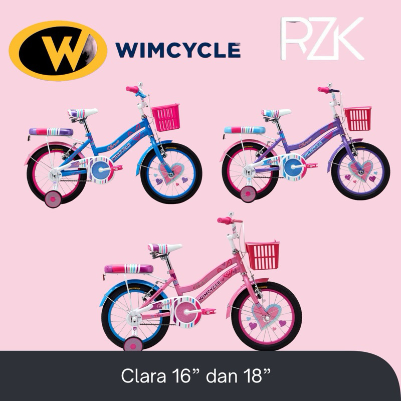 Jual sepeda anak perempuan WIM CYCLE CLARA 16" 18”/ sepeda wimcycle ...