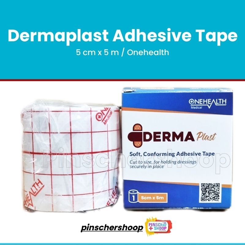 Jual Dermaplast Adhesive Tape 5 cm x 5 m Onehealth Plester Non Woven ...