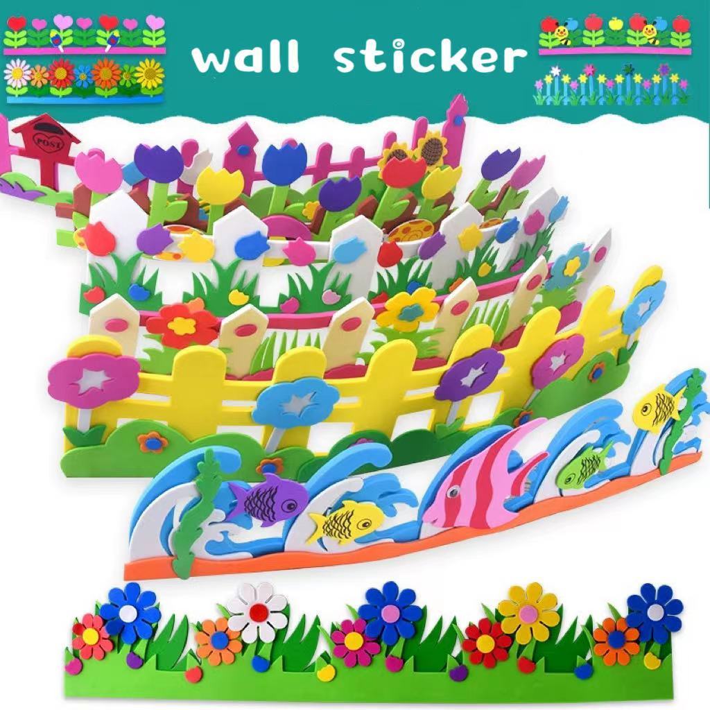 Jual Stiker Dinding Busa EVA 3D Bunga Ruang Kelas Taman Kanak-kanak ...