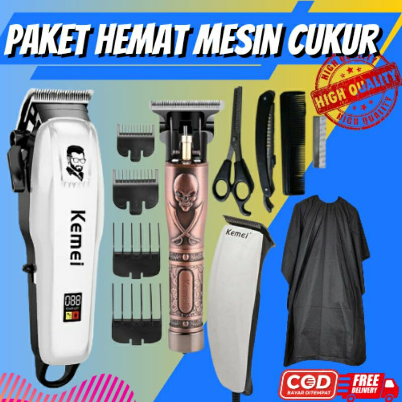 Jual Kemei pg809a Hair Clipper Trimmer Professional Barbershop Mesin Cukur Rambut Kumis Jenggot ...