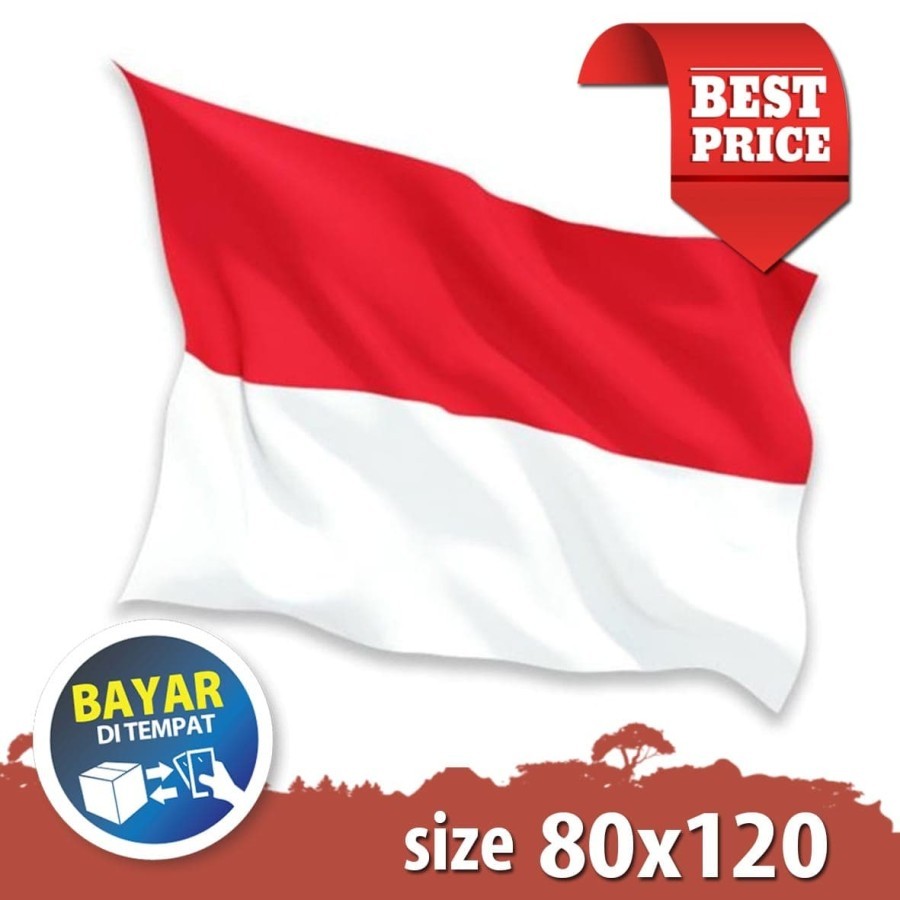Jual BENDERA MERAH PUTIH BENDERA INDONESIA UKURAN 120X80 CM | Shopee ...