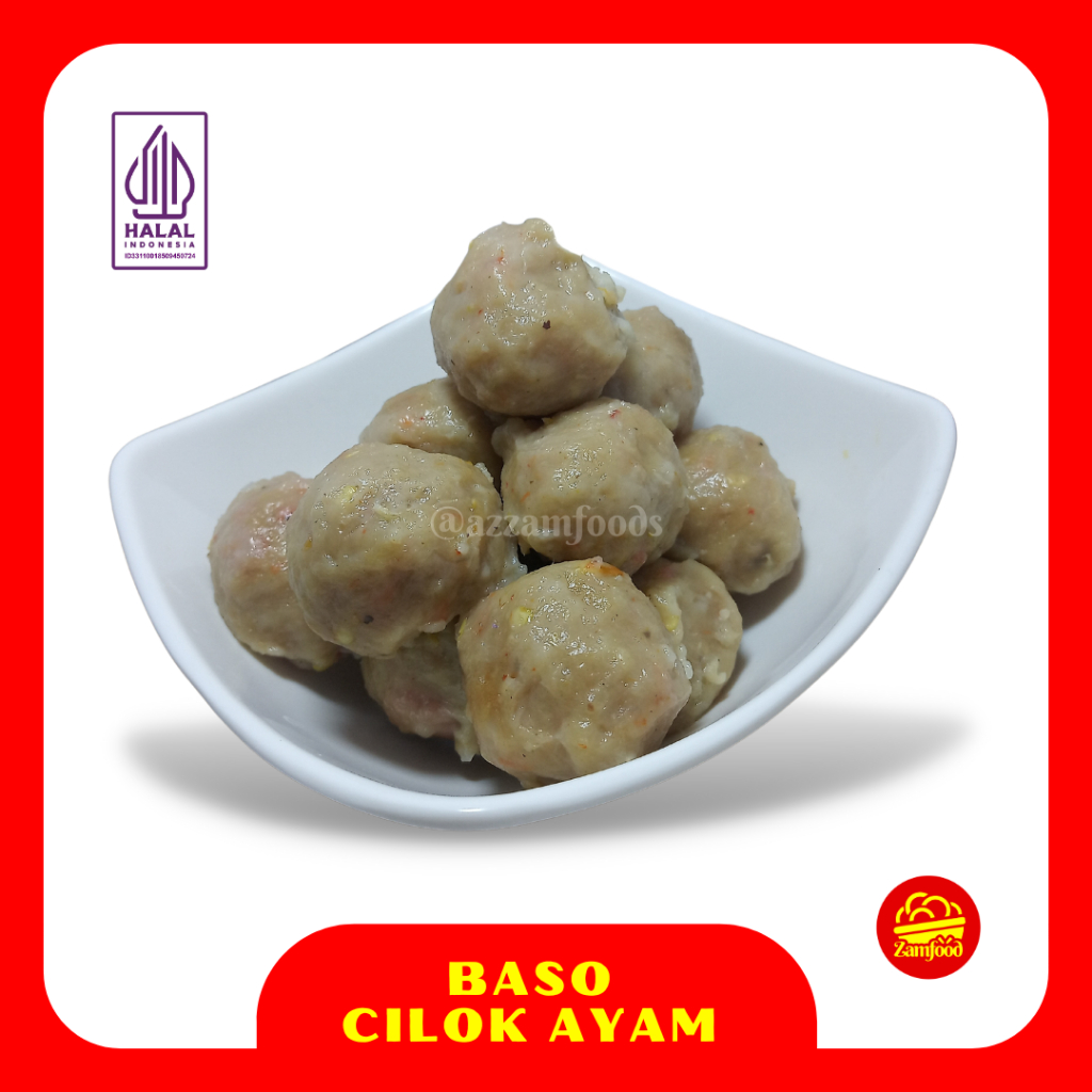 Jual Bakso Cilok Ayam 100 pcs kemasan vacum halal tanpa pengawet ...