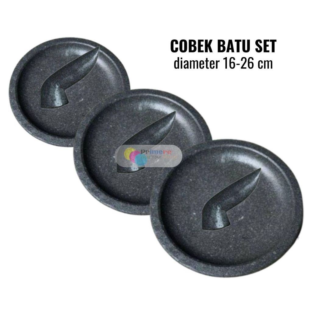 Jual Cobek Batu Asli Ukuran 16 18 20 22 24 26 cm dan Ulekannya | Shopee ...