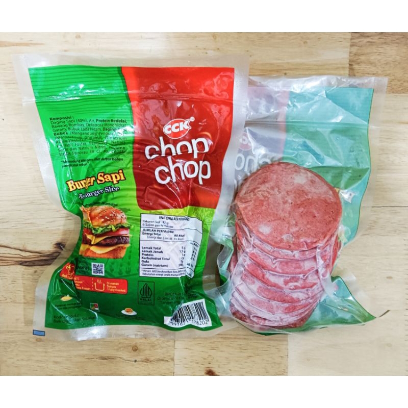 Jual DAGING BURGER SAPI CHOP² JUMBO 250 GR ISI 10 LBR/Burger daging ...