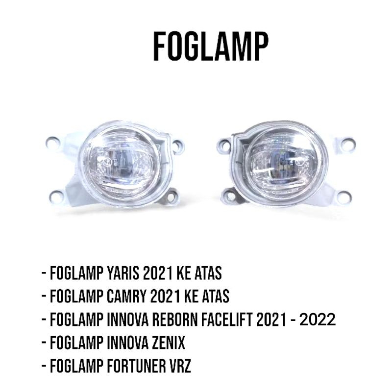 Jual Fog Lamp Foglamp Lampu Kabut Yaris, Camry, Innova Reborn FACELIFT ...