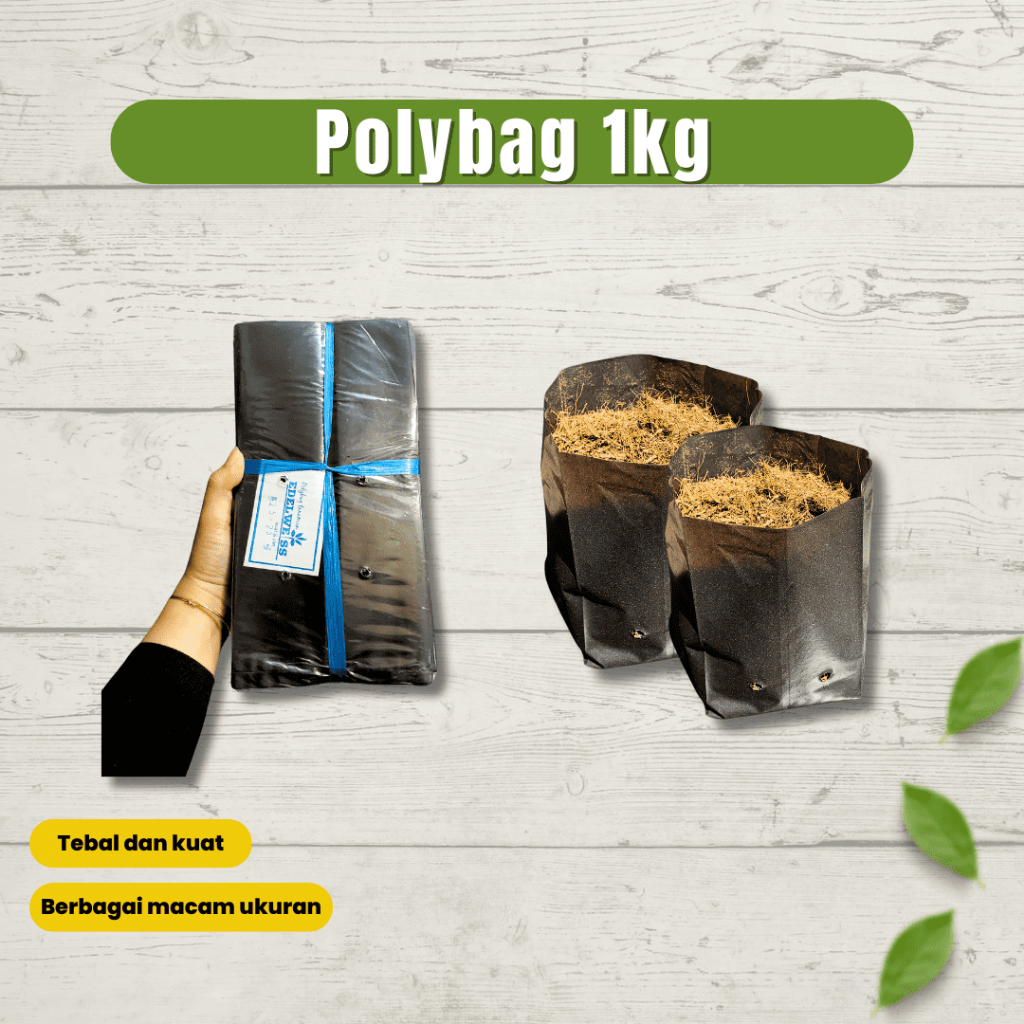 Jual Polybag 1KG warna hitam isi banyak murah/Polybag segala jenis ...
