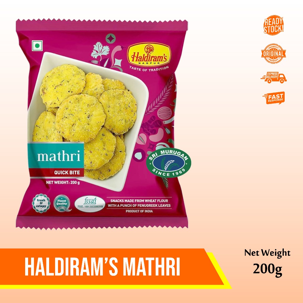 Jual HALDIRAMS MATHRI 200G | Shopee Indonesia