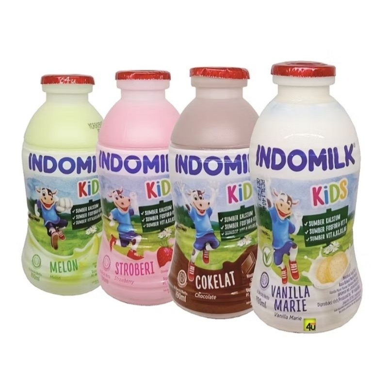Jual INDOMILK BOTOL SUSU UHT 190ML | Shopee Indonesia