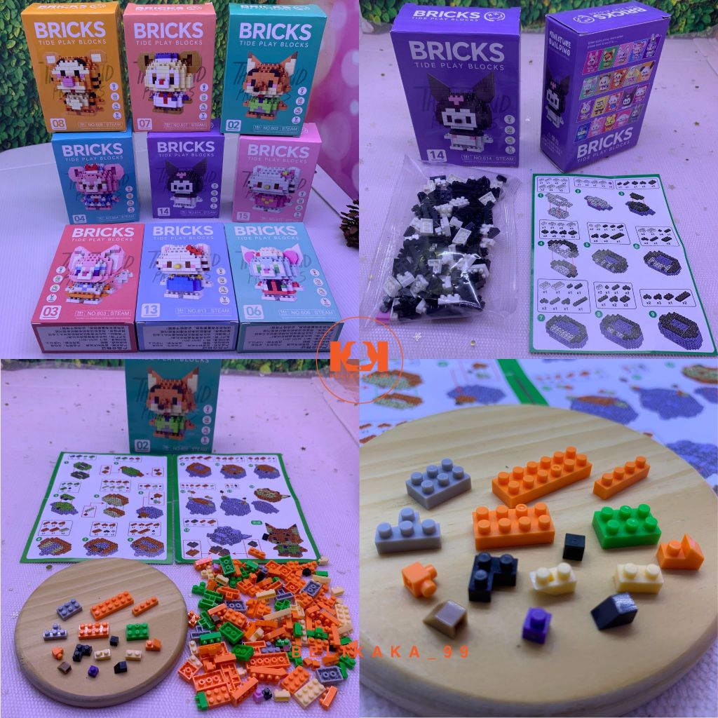 Jual MAINAN DIY LEGO BRICKS TIDE PLAY BLOCK MOTIF KARTUN / LEGO BRICKS ...