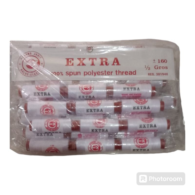 Jual Benang extra putih 1 rtg isi 72 biji | Shopee Indonesia