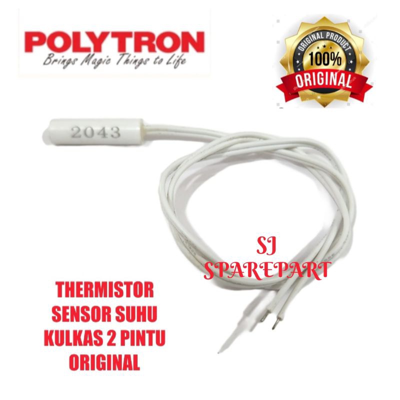 Jual SENSOR SUHU KULKAS POLYTRON ORIGINAL TERMIS FUSE PIUS EVAPOLATOR 2 ...