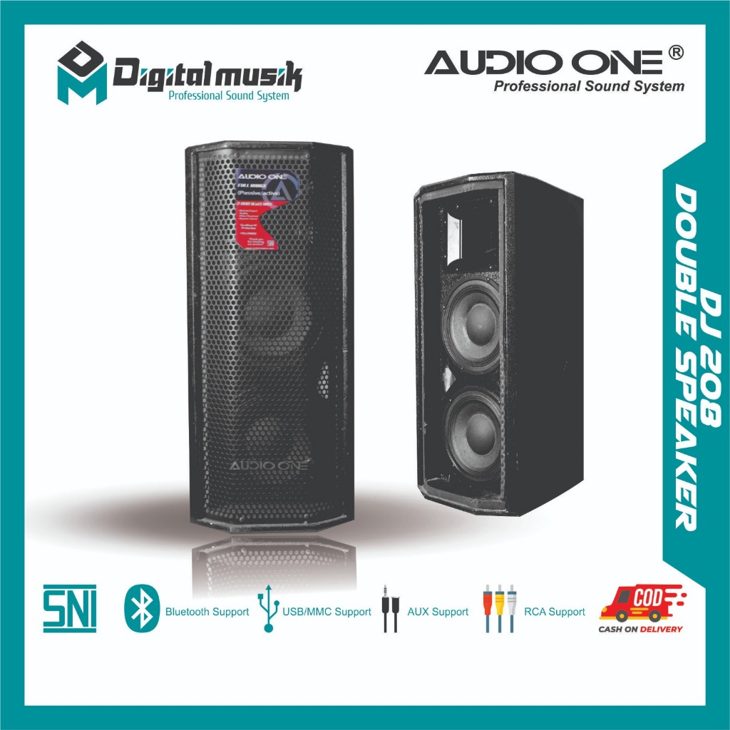 Jual (BISA COD) Speaker Double Aktif Pasif AUDIO ONE DJ seri ukuran 8-15 inch 1 Tahun | DIGITAL ...
